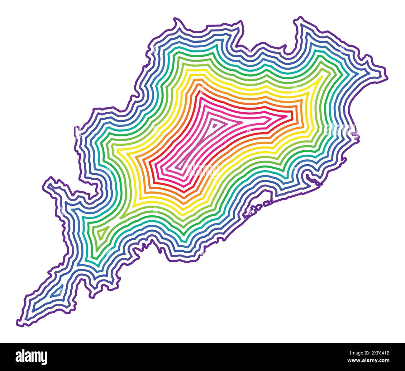 Odisha map hi-res stock photography and images - Alamy