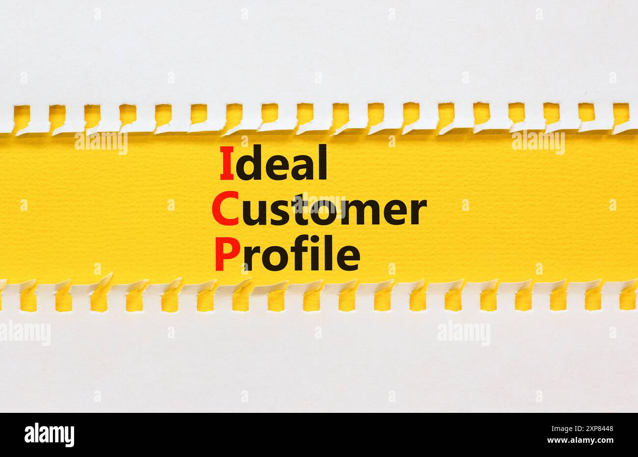 ICP ideal customer profile symbol. Concept words ICP ideal customer ...