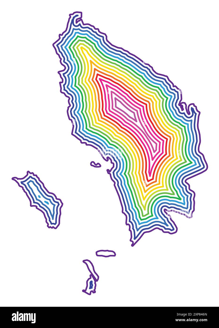 Symbol Map of the Province Sumatera Utara (Indonesia) showing the state ...