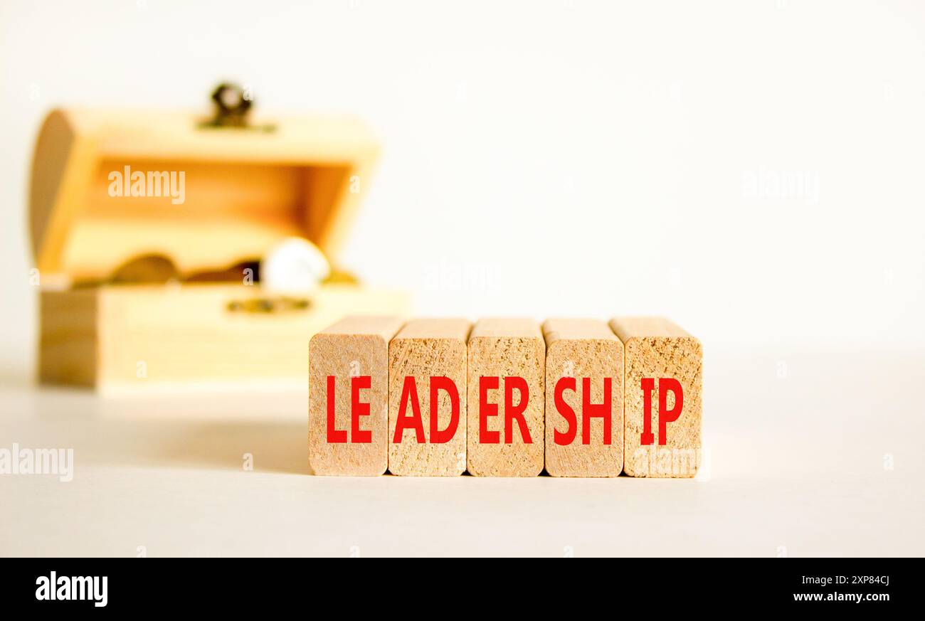 Leadership symbol. Concept word Leadership on beautiful wooden blocks ...