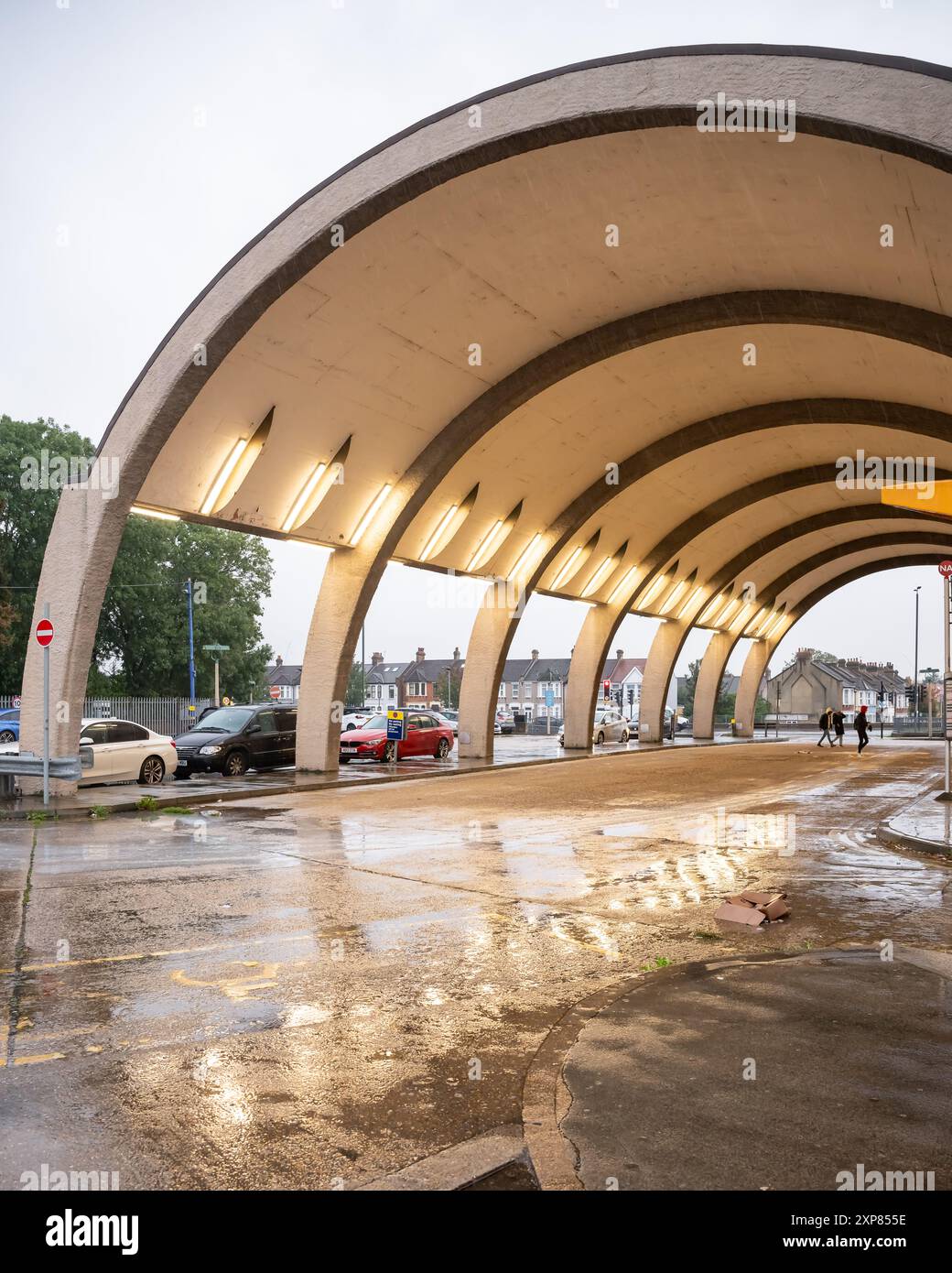 Newbury Park Bus Station and Underground Station Stock Photo - Alamy