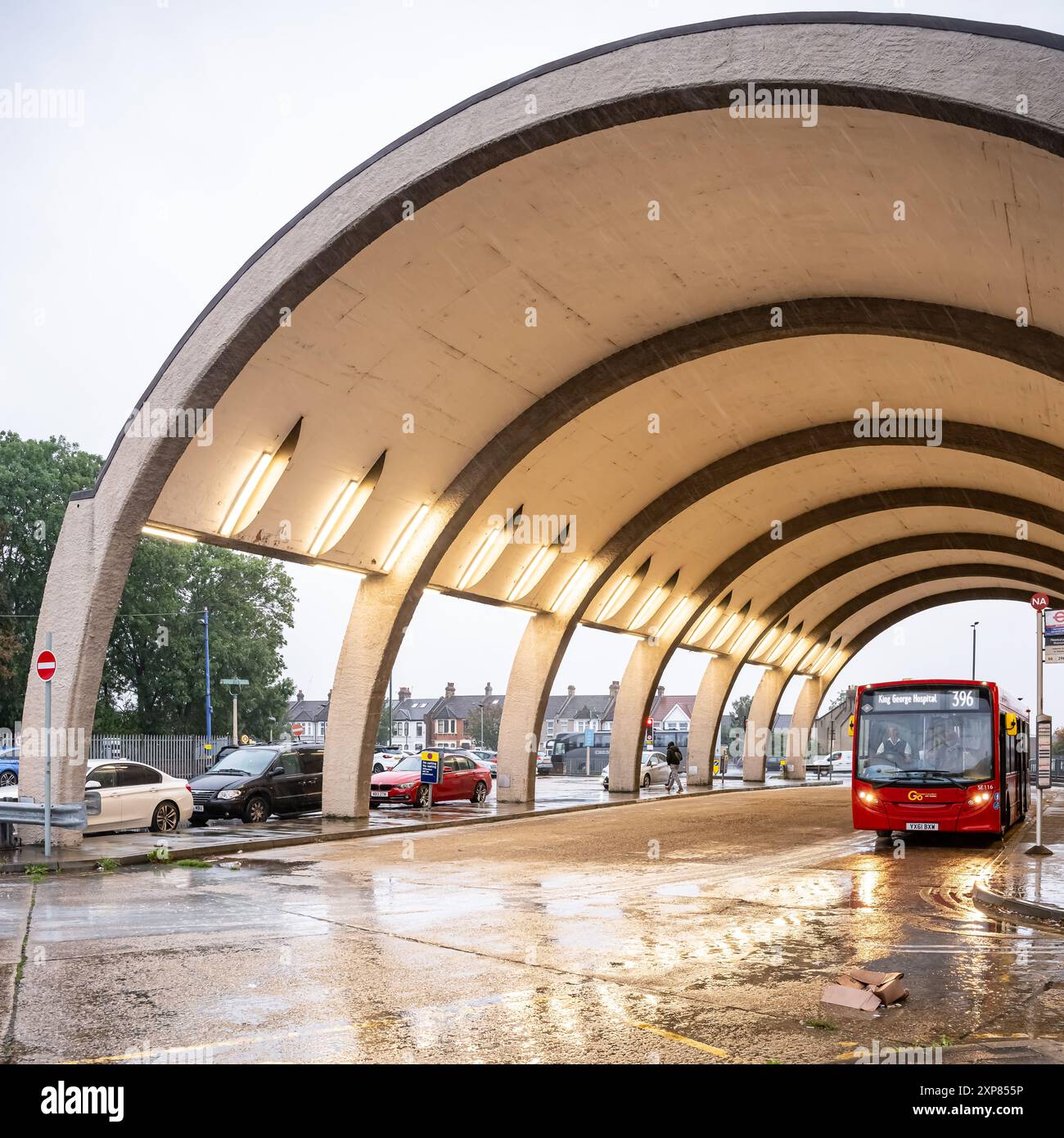 Newbury Park Bus Station and Underground Station Stock Photo - Alamy