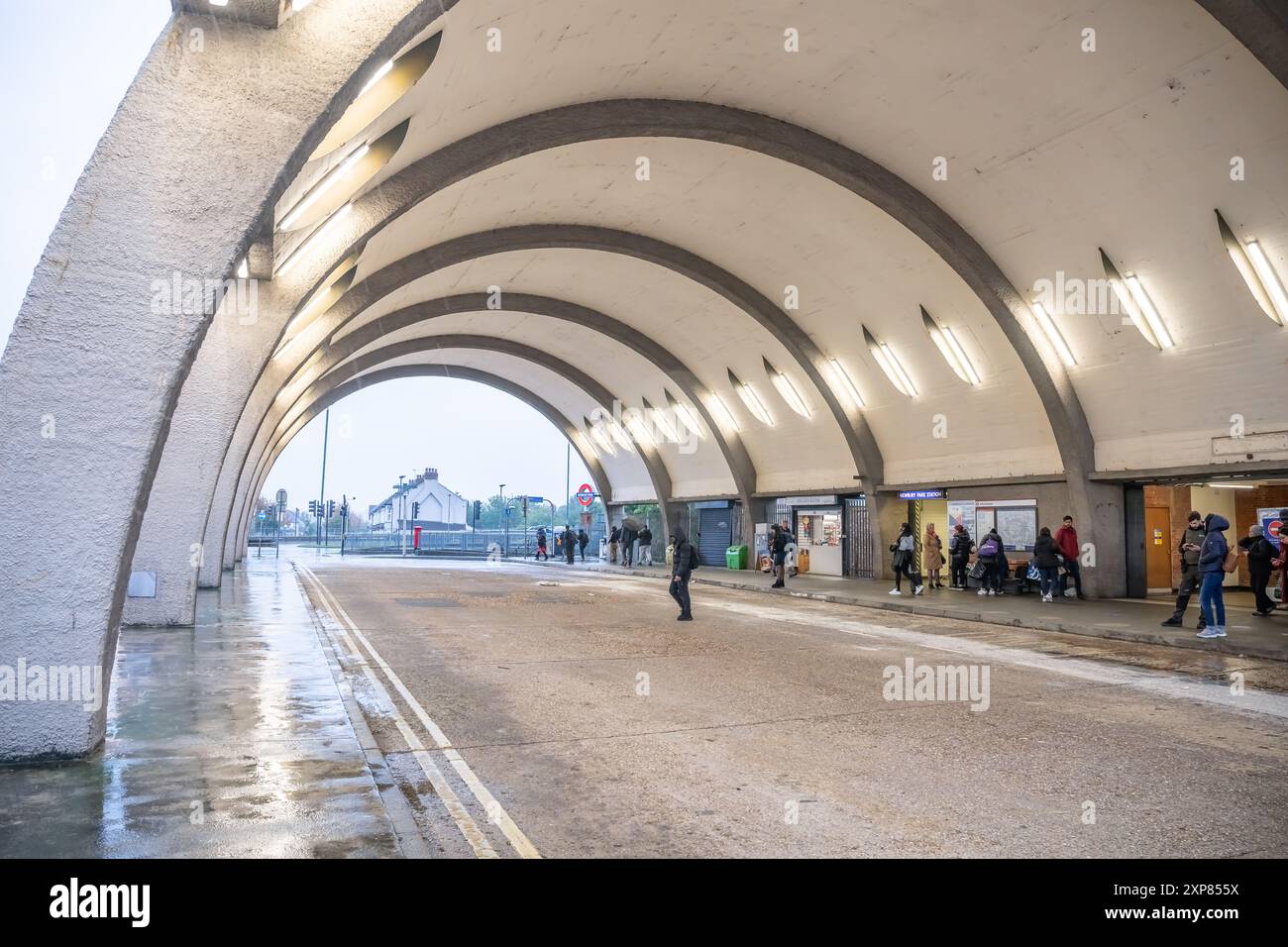 Newbury Park Bus Station and Underground Station Stock Photo - Alamy