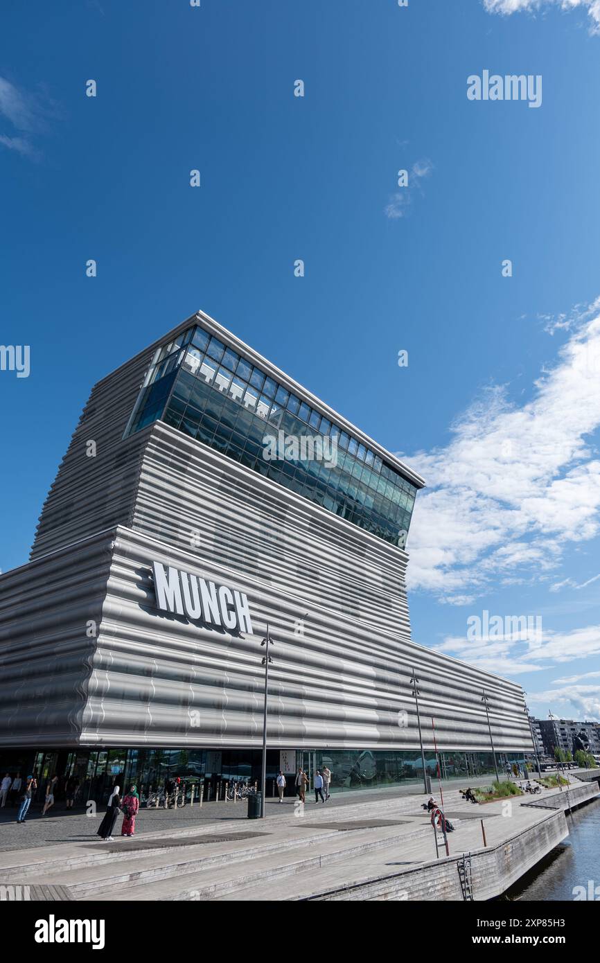 Oslo, Norway - 07.31.2024: Munch Museum architecture in Oslo, Norway ...