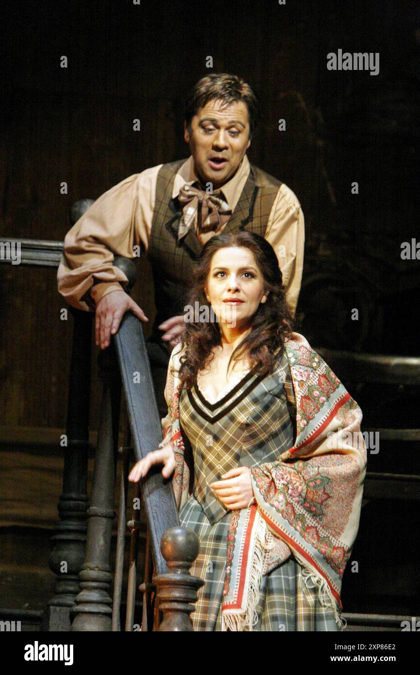 Angela Gheorghiu (Mimi), Tito Beltran (Rodolfo) in LA BOHEME at The ...