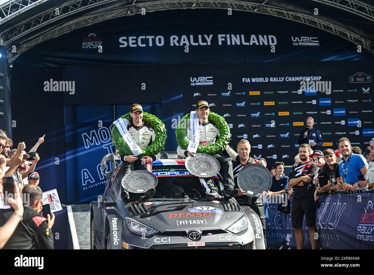 The Driver Sebastien Ogier And Co-Driver Vincent Landais Of The Team ...