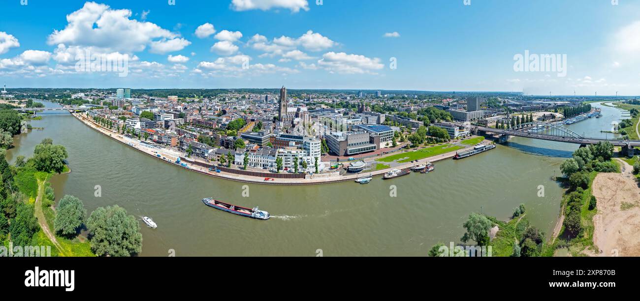 Aerial panorama from the city Arnhem in the Netherlands Stock Photo - Alamy