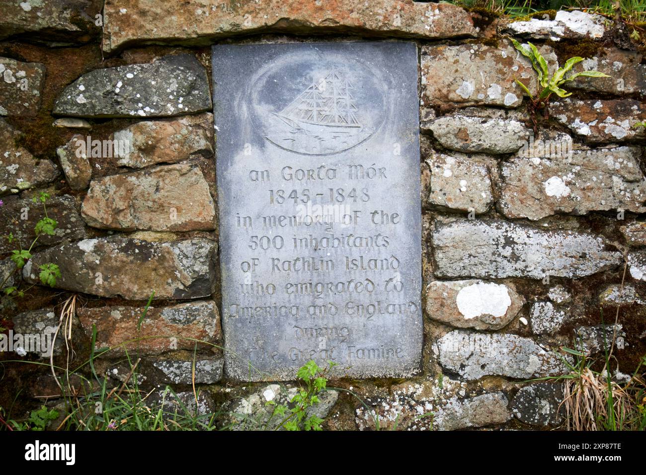 an gorta mor irish famine memorial to the 500 inhabitants who left ...