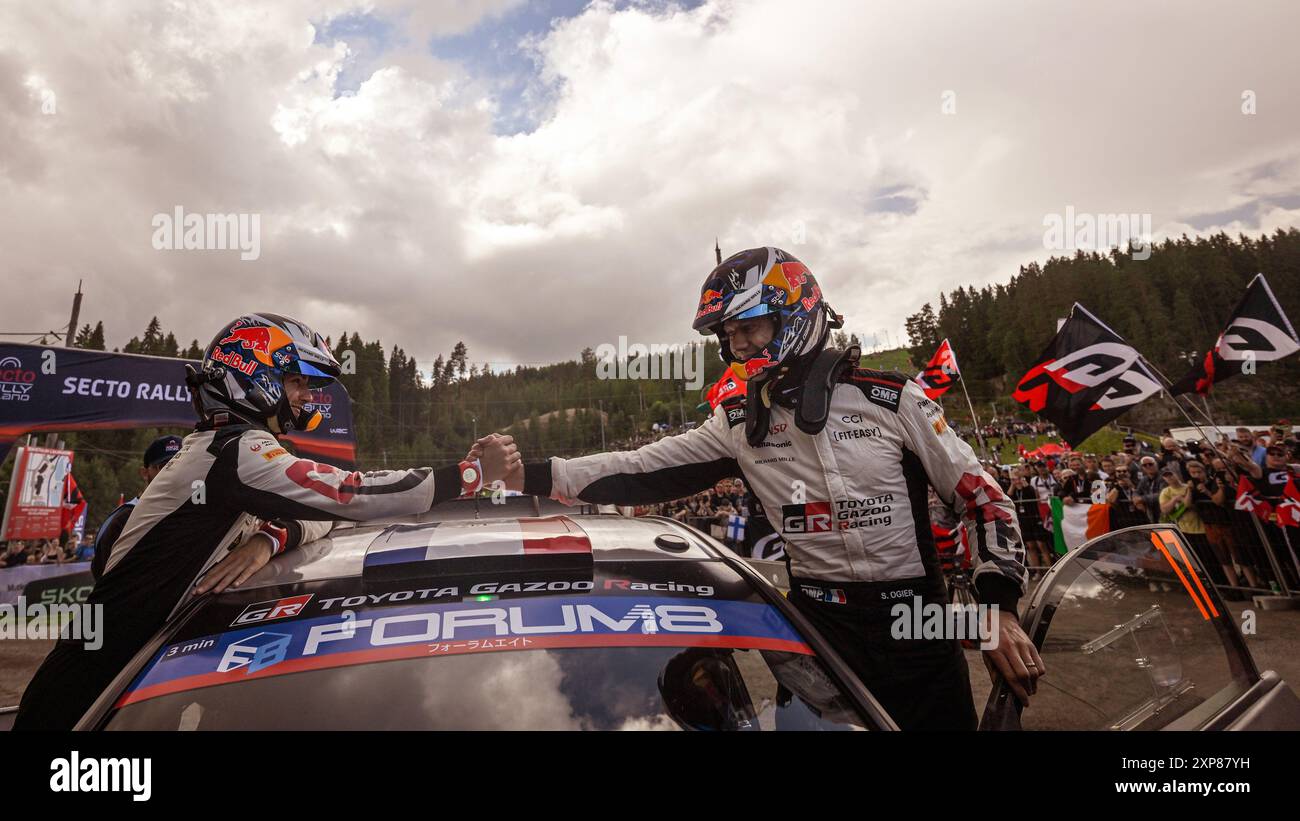 The Driver Sebastien Ogier And Co-Driver Vincent Landais Of The Team ...