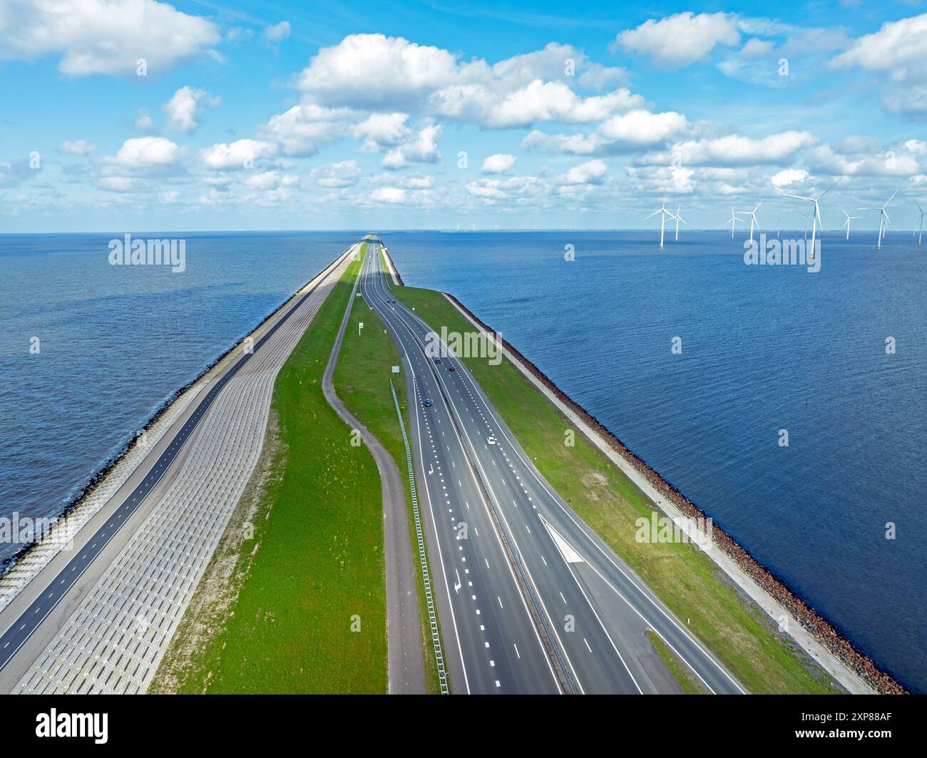 Aerial from highway on afsluitdijk hi-res stock photography and images ...