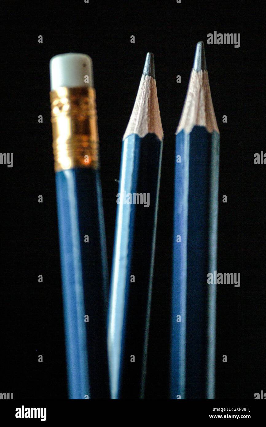 Colored pencils in vertical Stock Photo - Alamy
