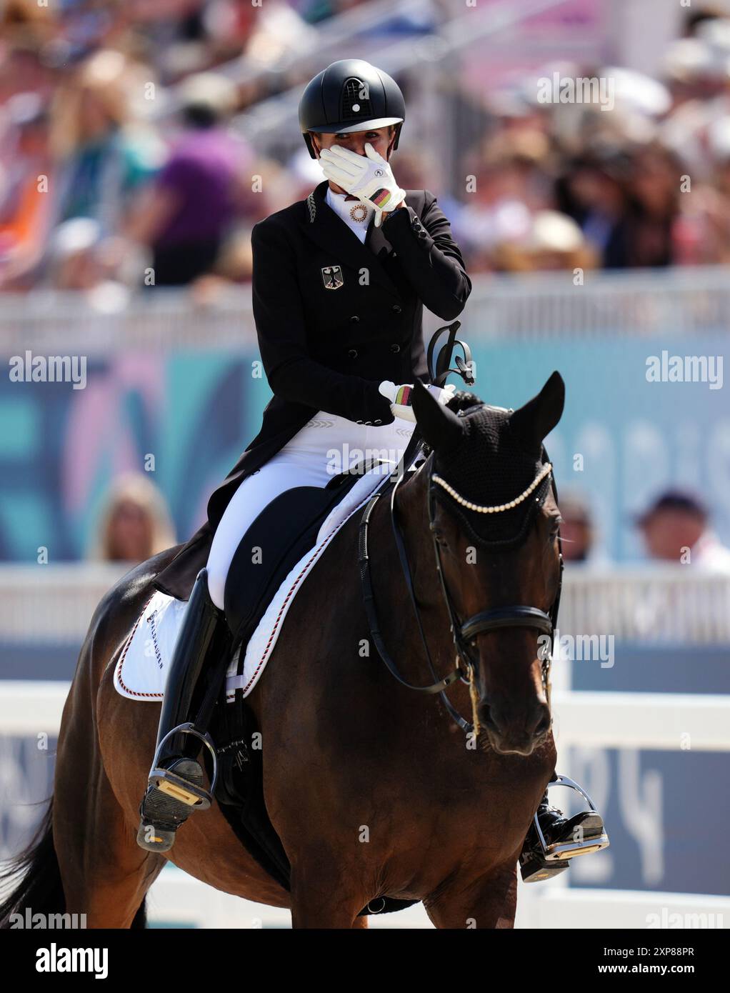 RETRANSMITTING CORRECTING CAPTION: Germany's Jessica von Bredow-Werndl ...