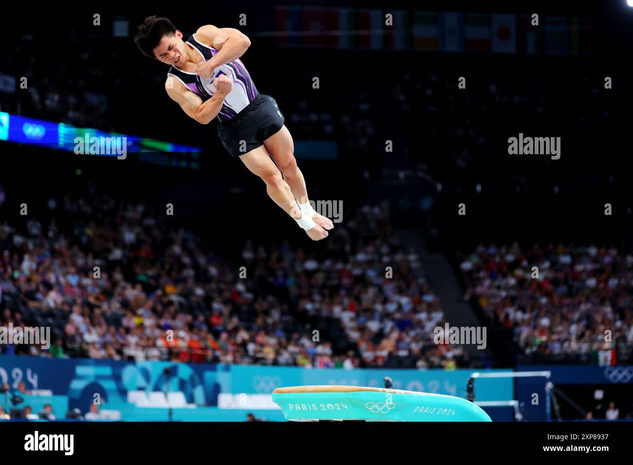 Paris, France. 4th Aug, 2024. Carlos Yulo Edriel (PHI) Gymnastics ...