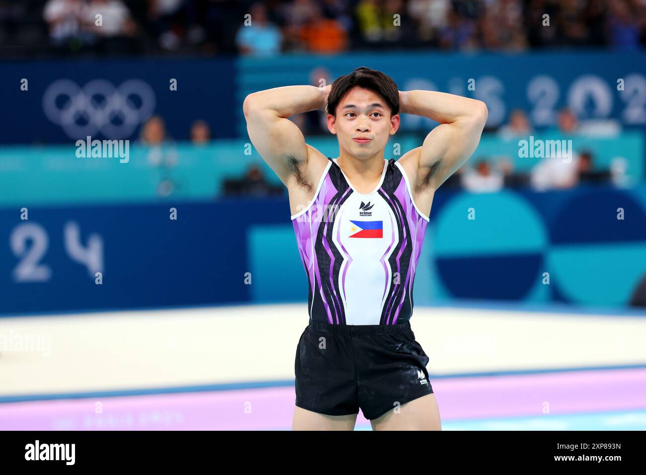Paris, France. 4th Aug, 2024. Carlos Yulo Edriel (PHI) Gymnastics ...