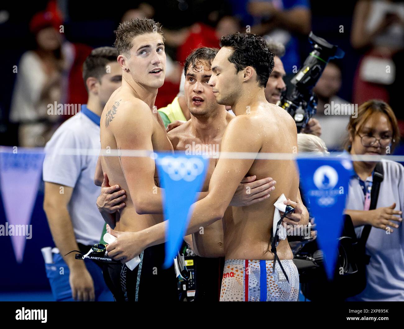 PARIS - Caspar Corbeau, Nyls Korstanje and Kai van Westering after the ...