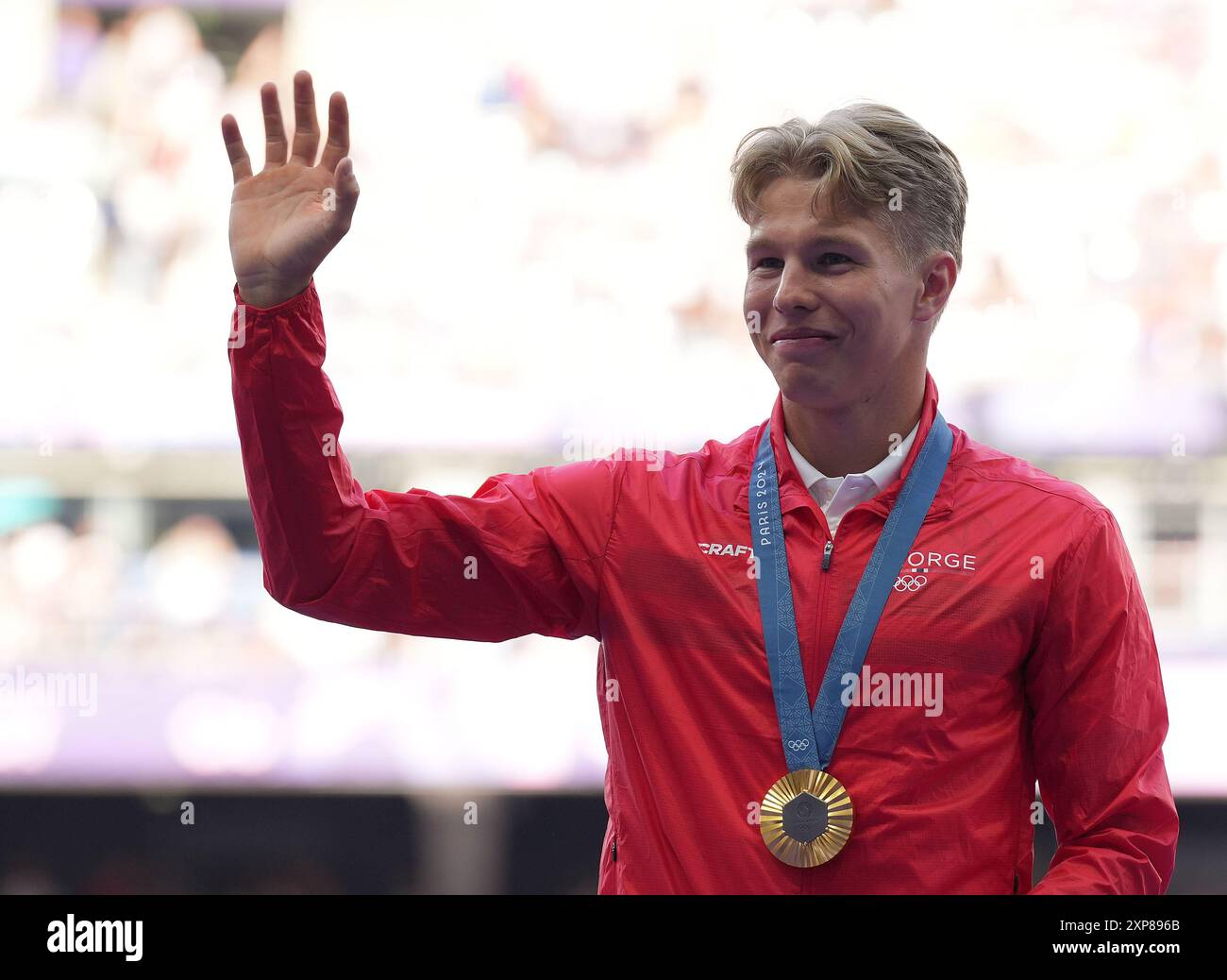 Paris, France. 4th Aug, 2024. Gold medalist Markus Rooth of Norway ...