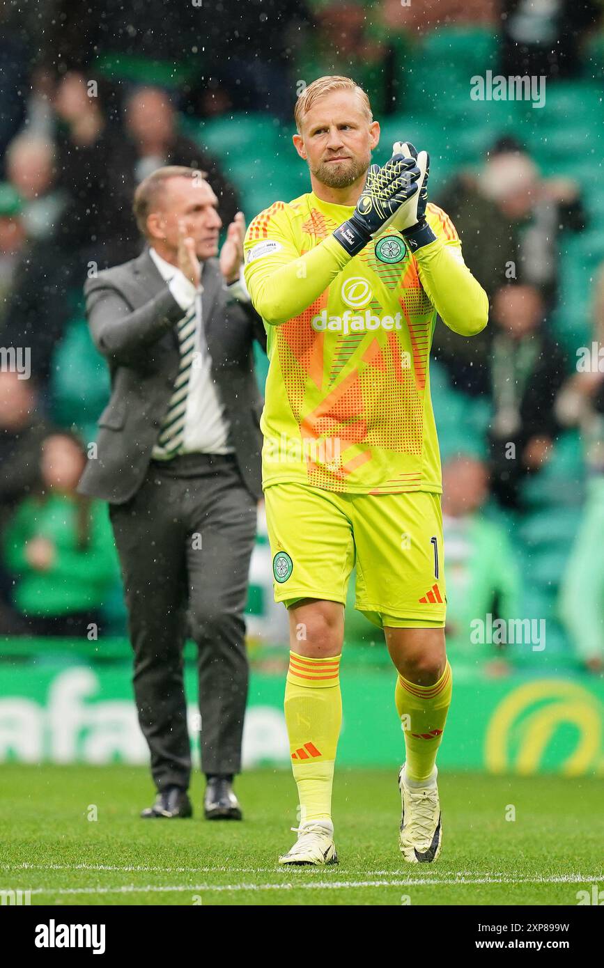 Celtic goalkeeper Kasper Schmeichel after the William Hill Premiership ...