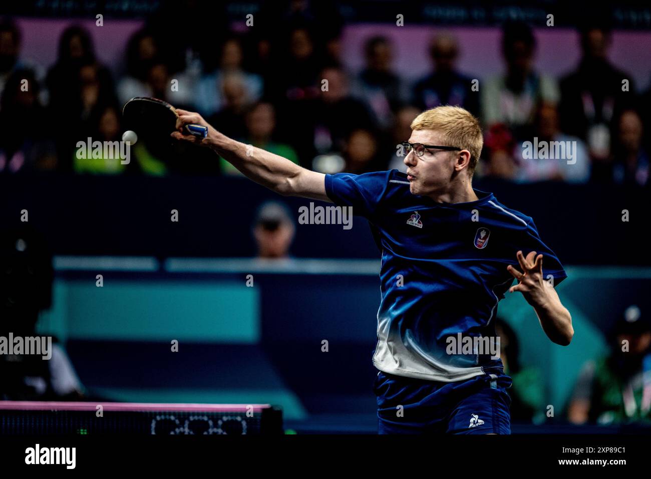 Felix Lebrun (FRA) FRA, Olympische Spiele Paris 2024, Tischtennis, 04. ...