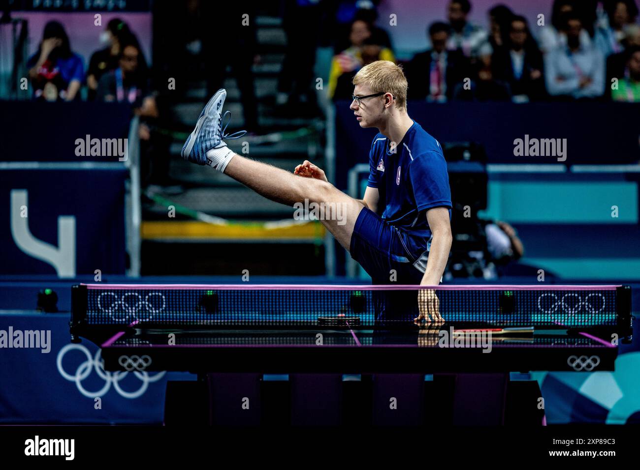 Felix Lebrun (FRA) FRA, Olympische Spiele Paris 2024, Tischtennis, 04. ...
