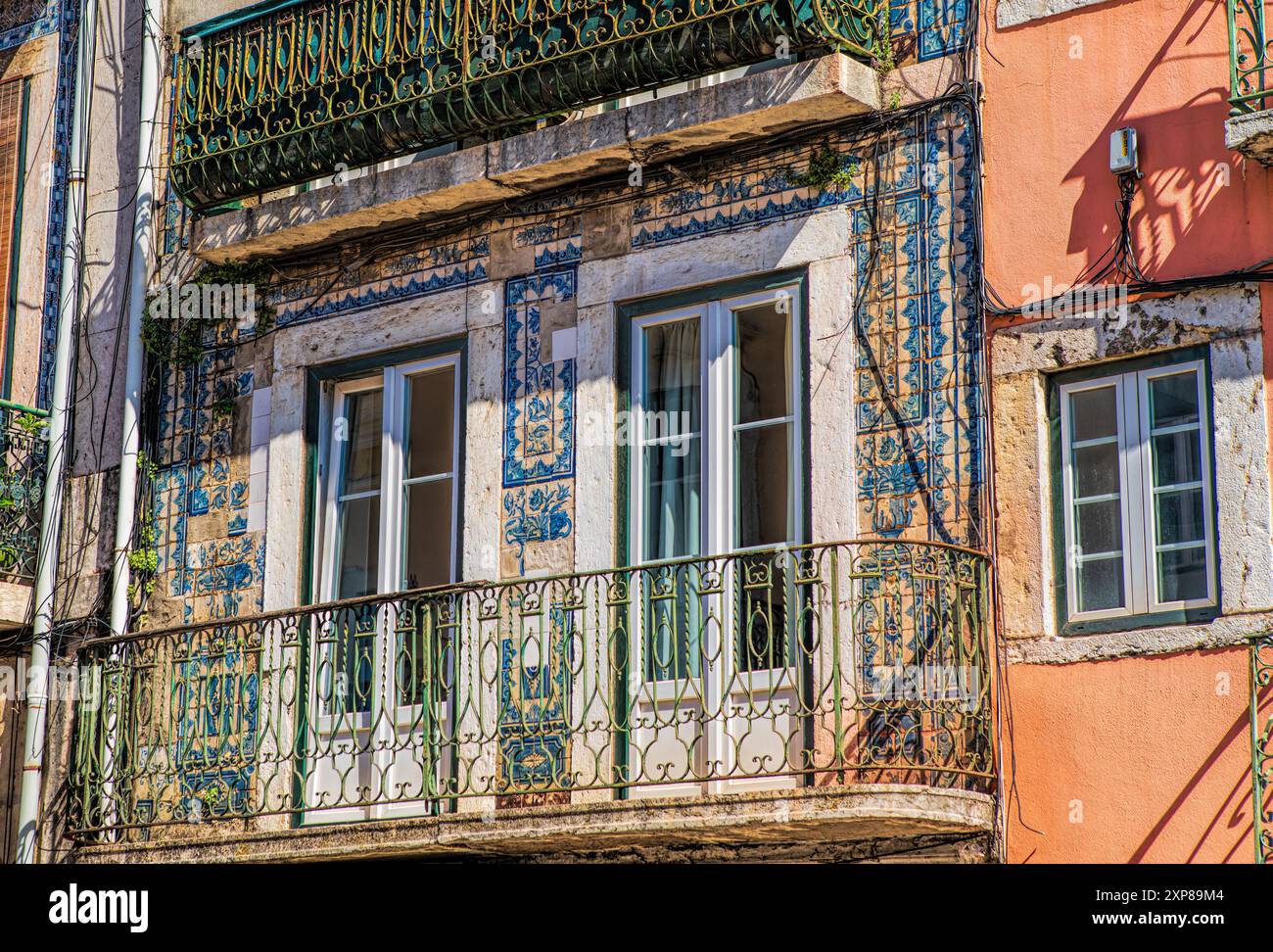 Old windows typical of Portuguese colonial buildings Stock Photo - Alamy