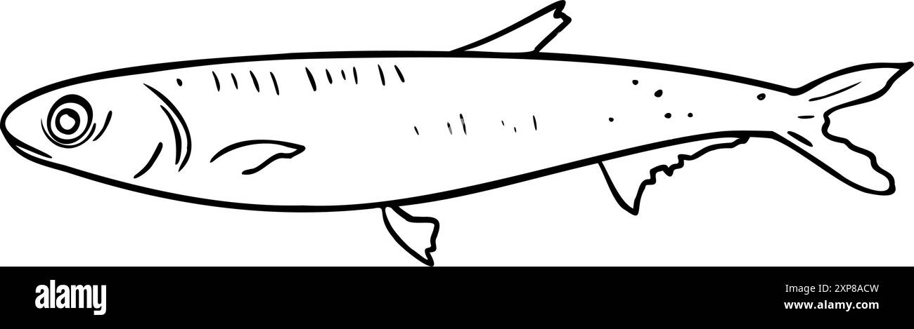 Fish smelt Black and White Stock Photos & Images - Alamy