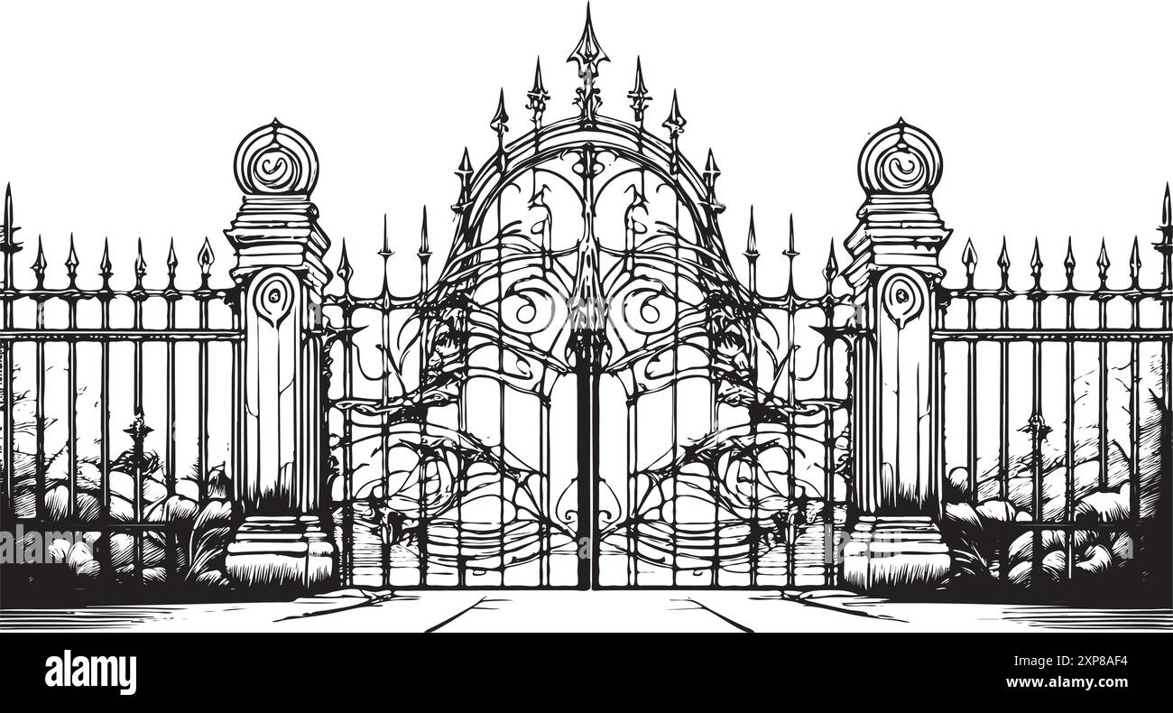 Cemetery complex Stock Vector Images - Alamy