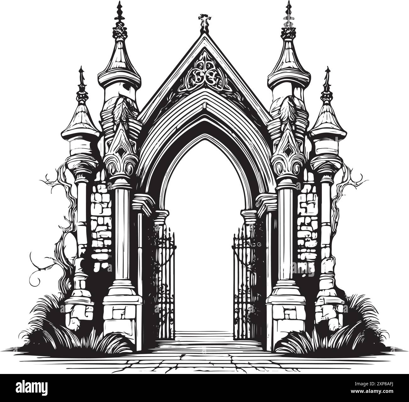 Tall archway Stock Vector Images - Alamy