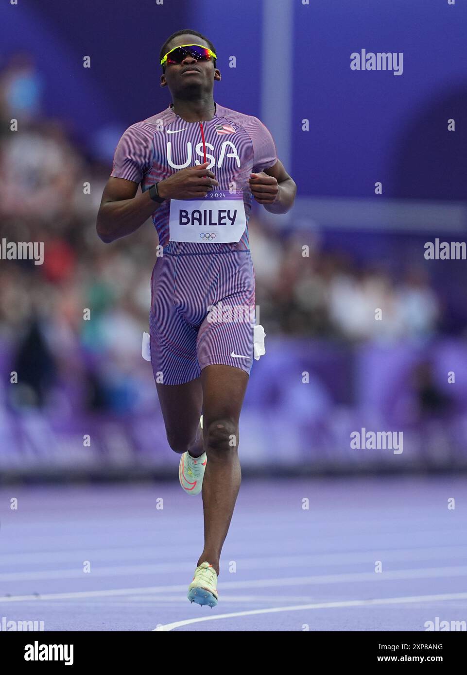 August 04 2024: Christopher Bailey (USA) competes during the Men's 400m ...