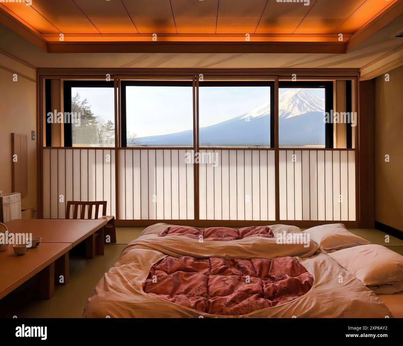 Japanese Style Bedroom in Tradtional Architecture House with Tatami and ...