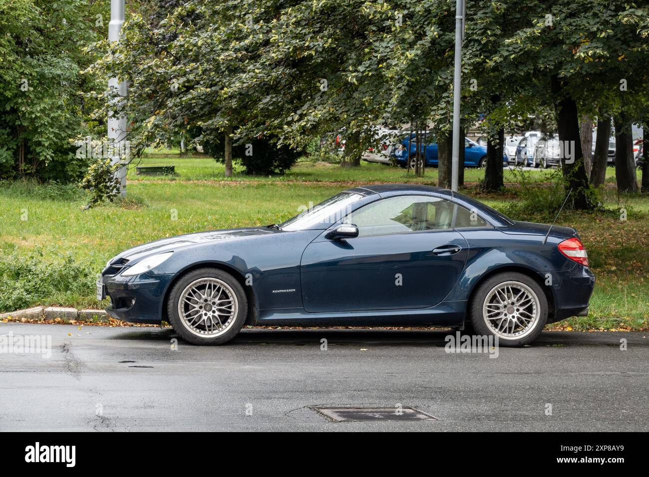 OSTRAVA, CZECH REPUBLIC - SEPTEMBER 19, 2023: Mercedes-Benz SLK ...