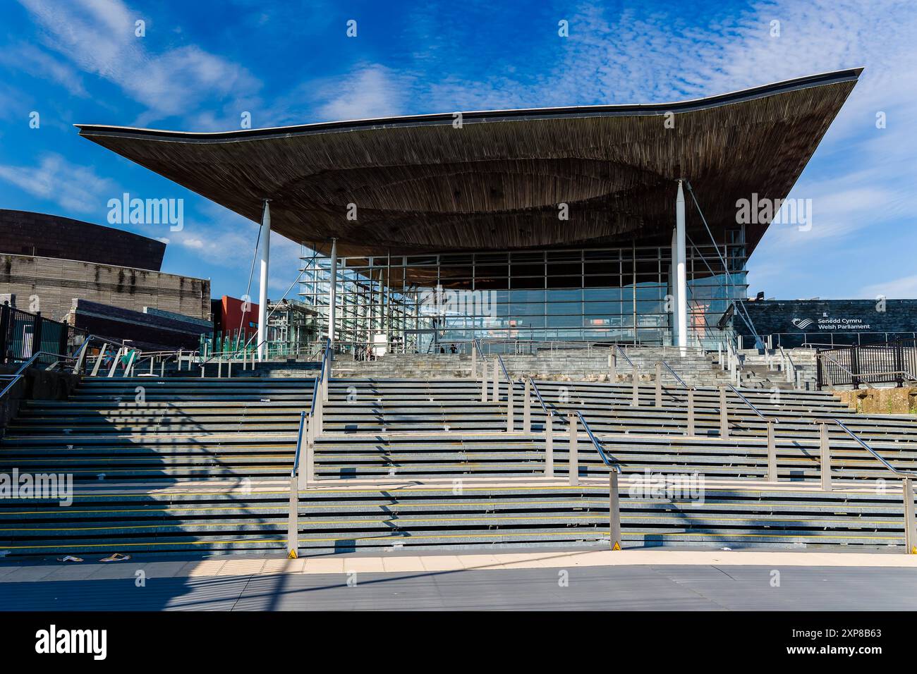 The Welsh Government Senedd building in Cardiff Bay Stock Photo - Alamy