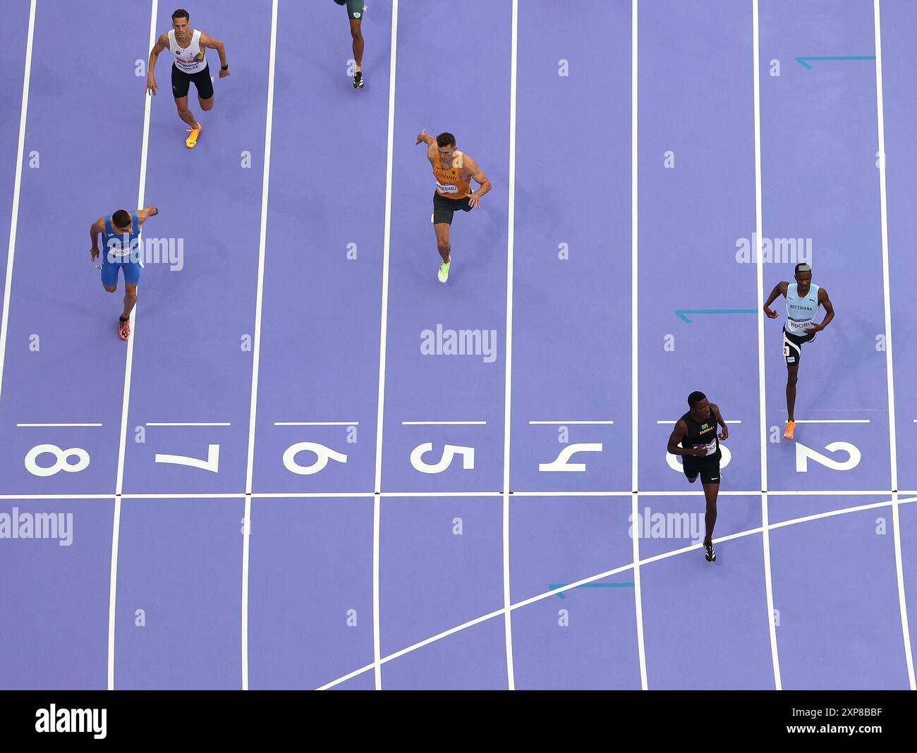 Paris, France. 4th Aug, 2024. Muzala Samukonga (2nd R) of Zambia ...