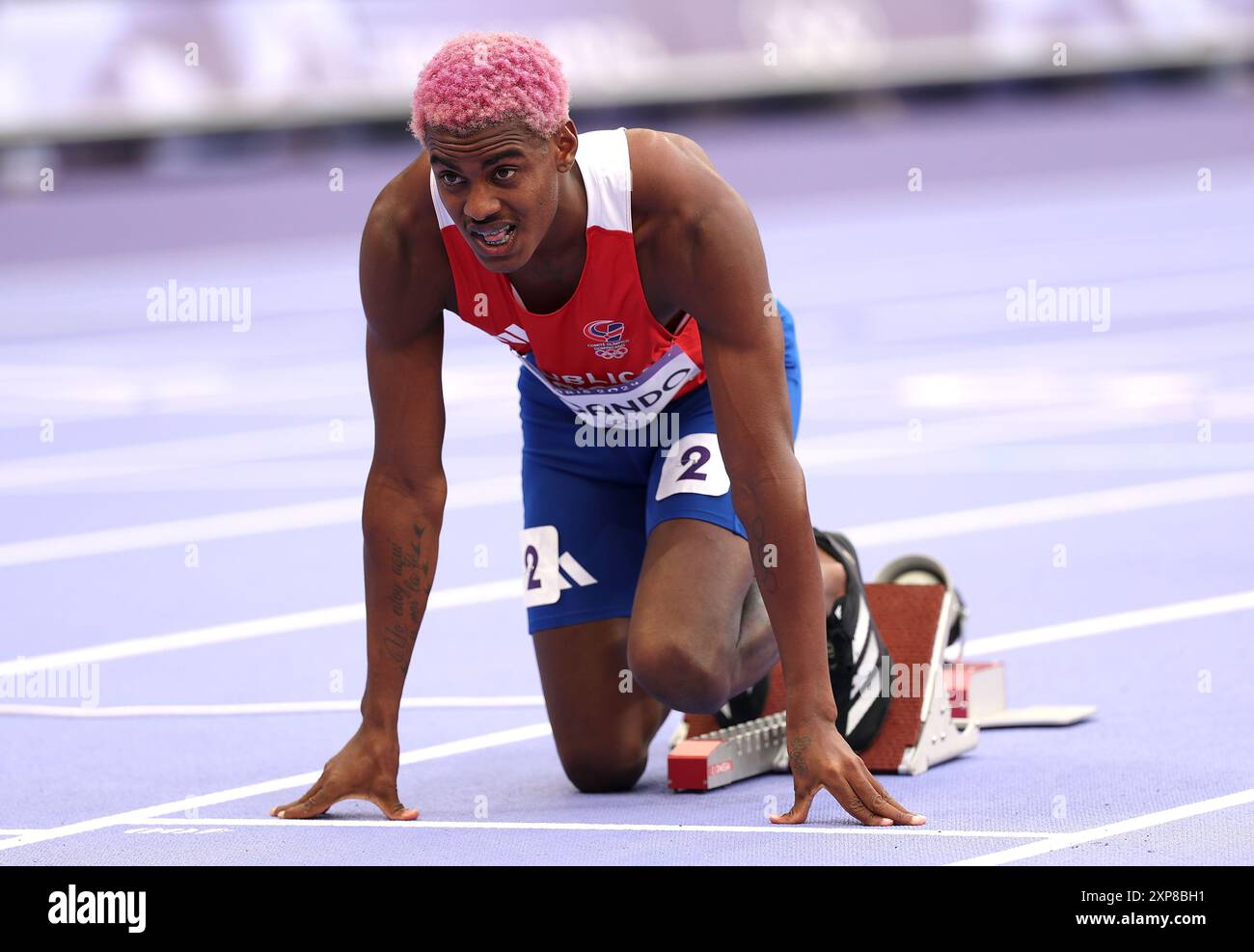 Paris, France. 4th Aug, 2024. Alexander Ogando of Dominican Republic ...