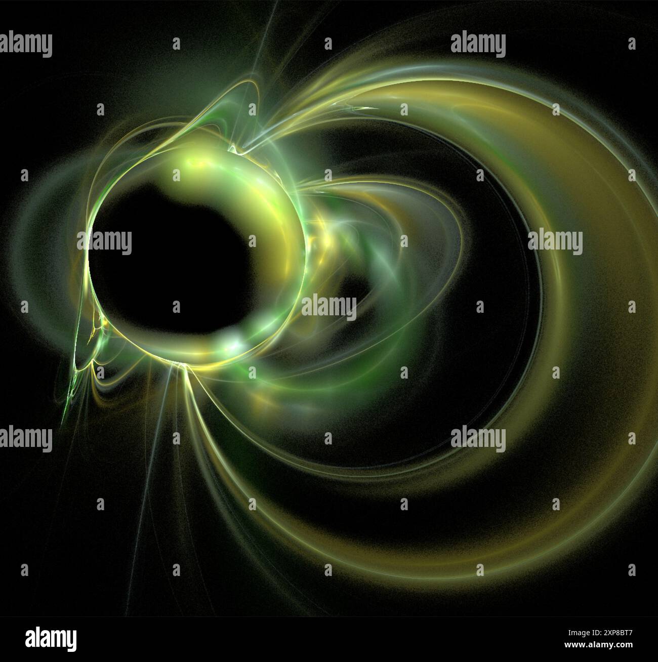 yellow green abstract pattern on a black background, wallpaper, design ...