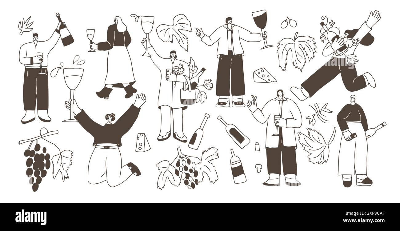 Gathering people in festival Stock Vector Images - Alamy