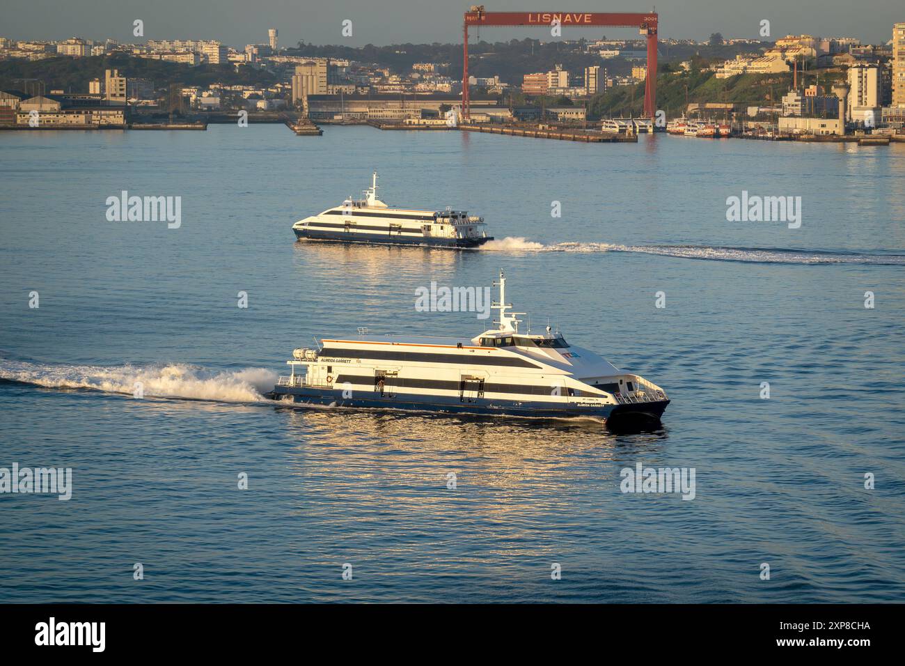Lisbon Transtejo Soflusa (TTSL), Catamaran Ferries Gil Vicente And ...
