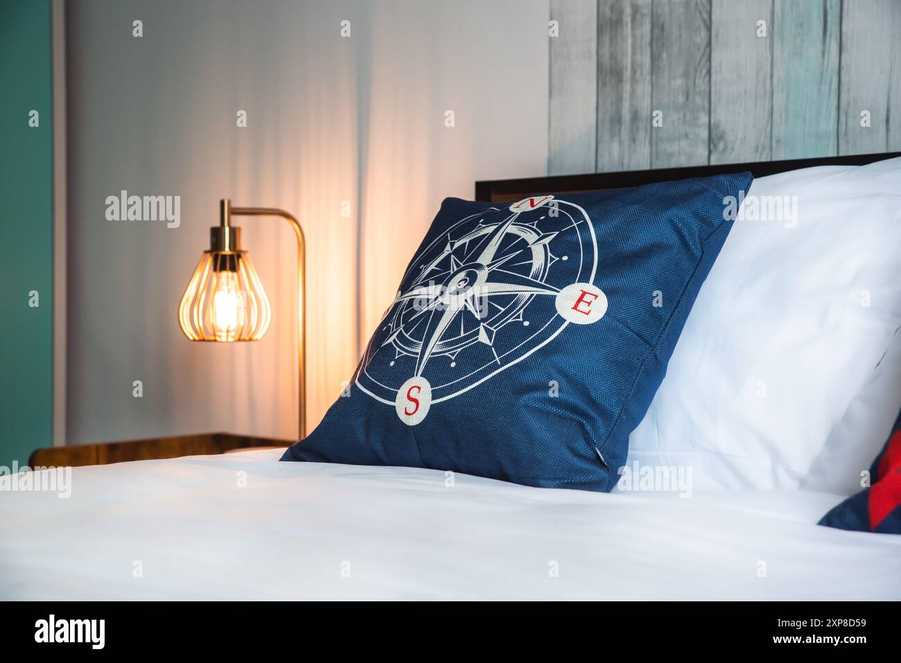 On bed in light bedroom hi-res stock photography and images - Alamy
