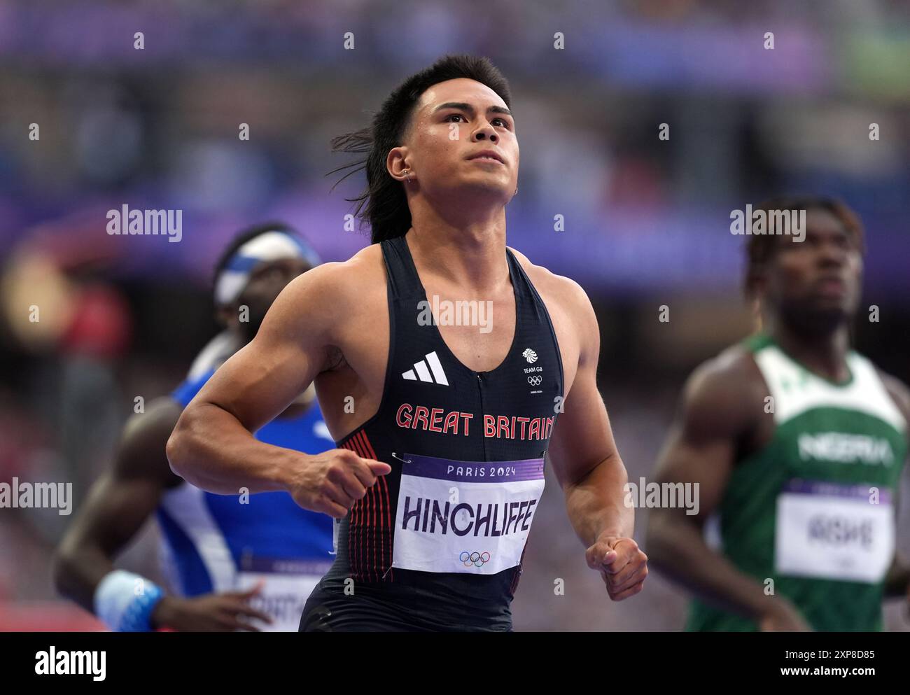 Great Britain's Louie Hinchliffe following the Men's 100m Semi-Final ...