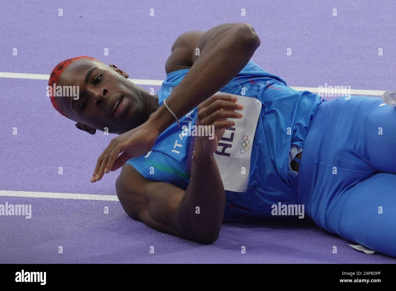 Parigi, France. 04th Aug, 2024. Ali Chituru during Men's 100 meters ...