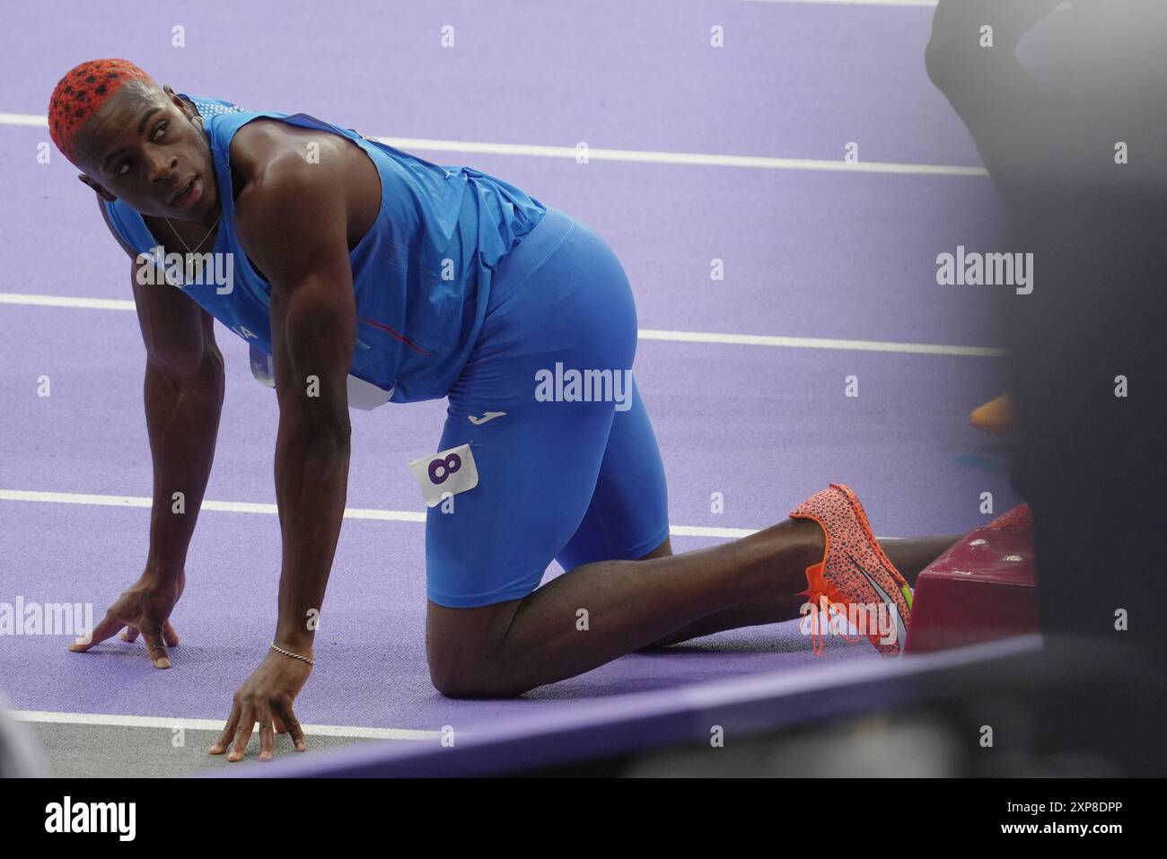 Parigi, France. 04th Aug, 2024. Ali Chituru during Men's 100 meters ...