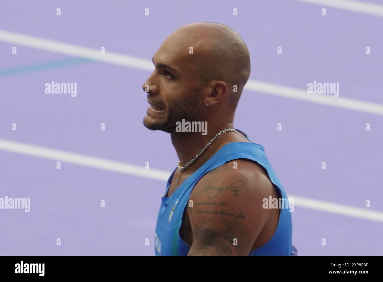 Marcell Jacobs during Men's 100 meters Semi-Finals of athletics at the ...