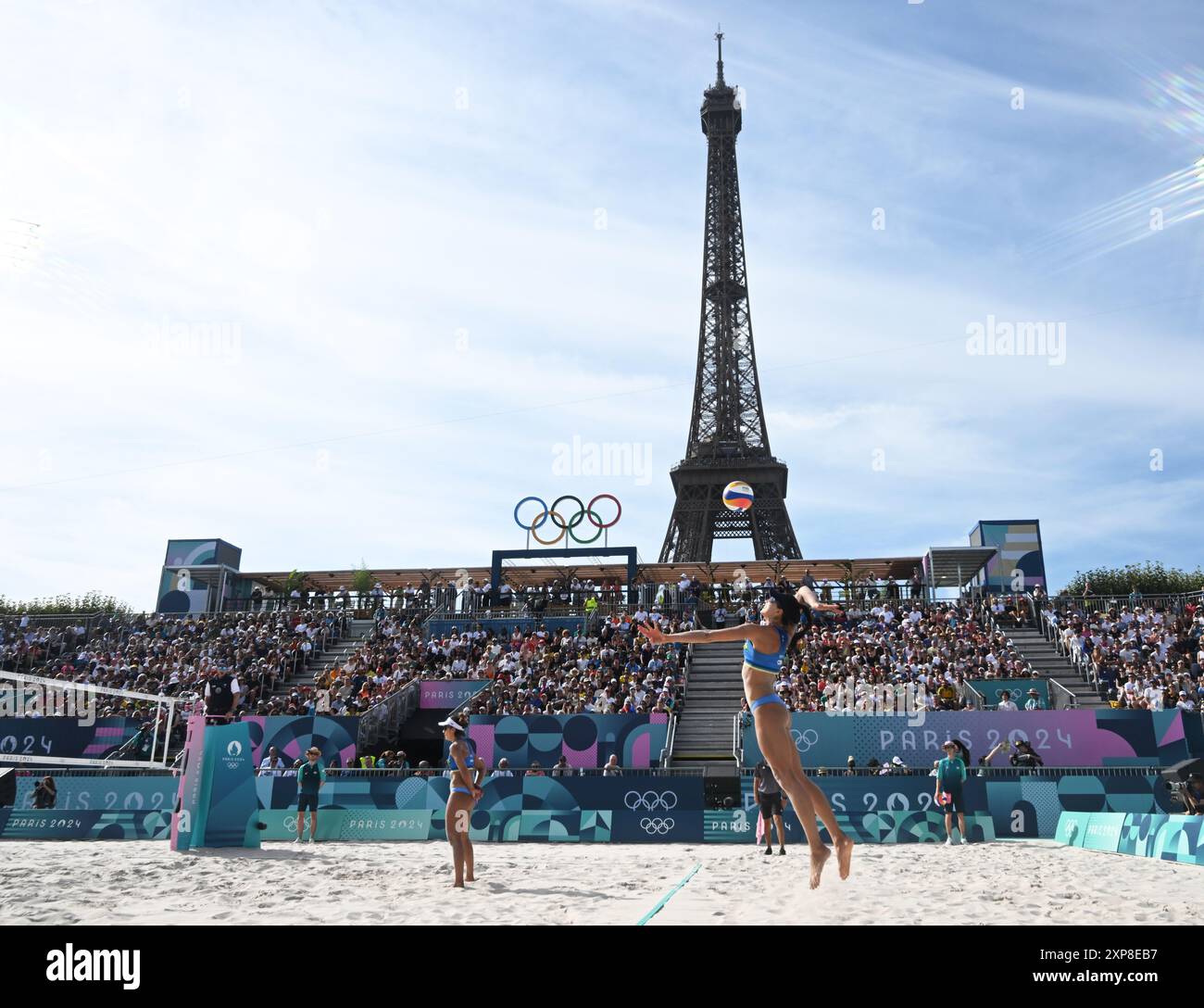 PARIS - FRANCE, 08/04/2024 - Paris Olympic Games, beach volleyball ...