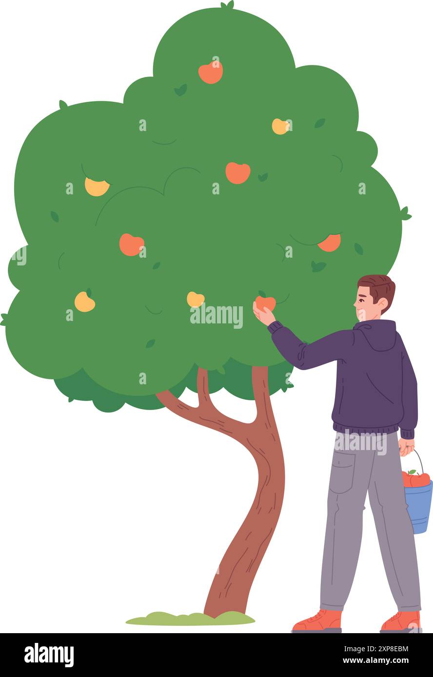 Man farmer hand harvesting Cut Out Stock Images & Pictures - Alamy