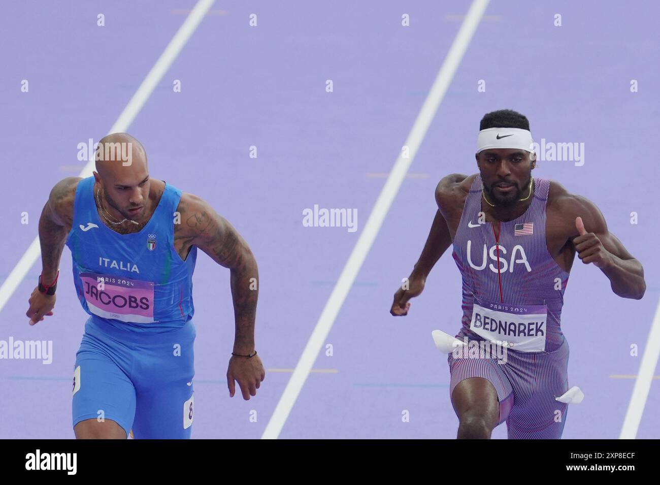 Marcell Jacobs during Men's 100 meters Semi-Finals of athletics at the ...