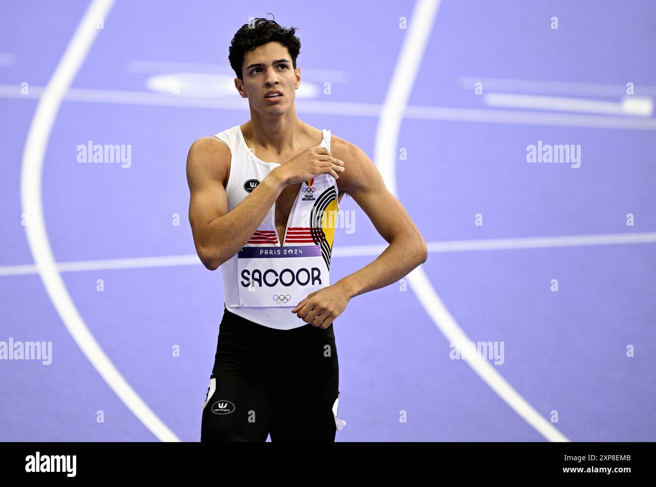 Paris, France. 04th Aug, 2024. Belgian athlete Jonathan Sacoor pictured ...