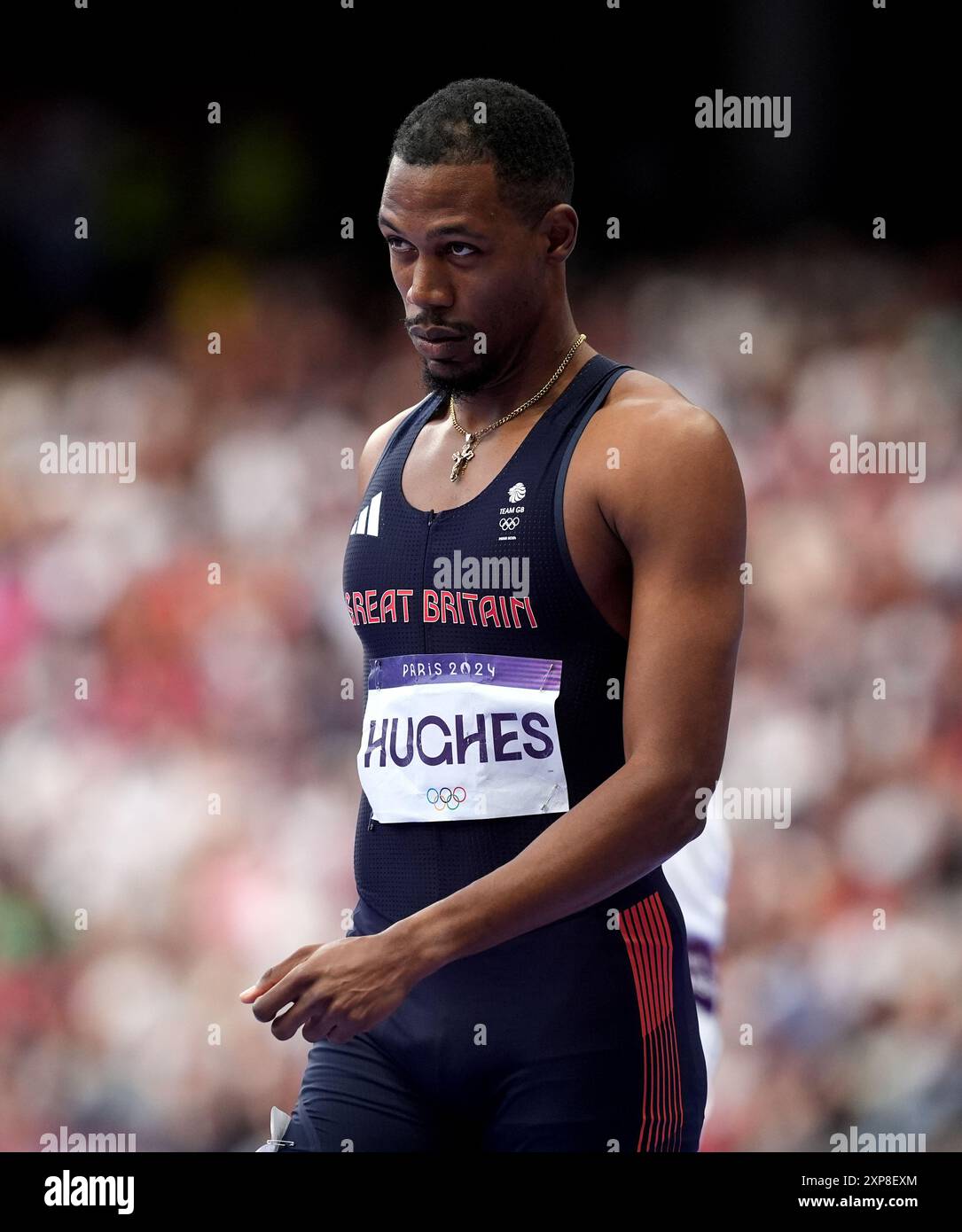 Great Britain's Zharnel Hughes following the Men's 100m Semi-Final 3 at ...