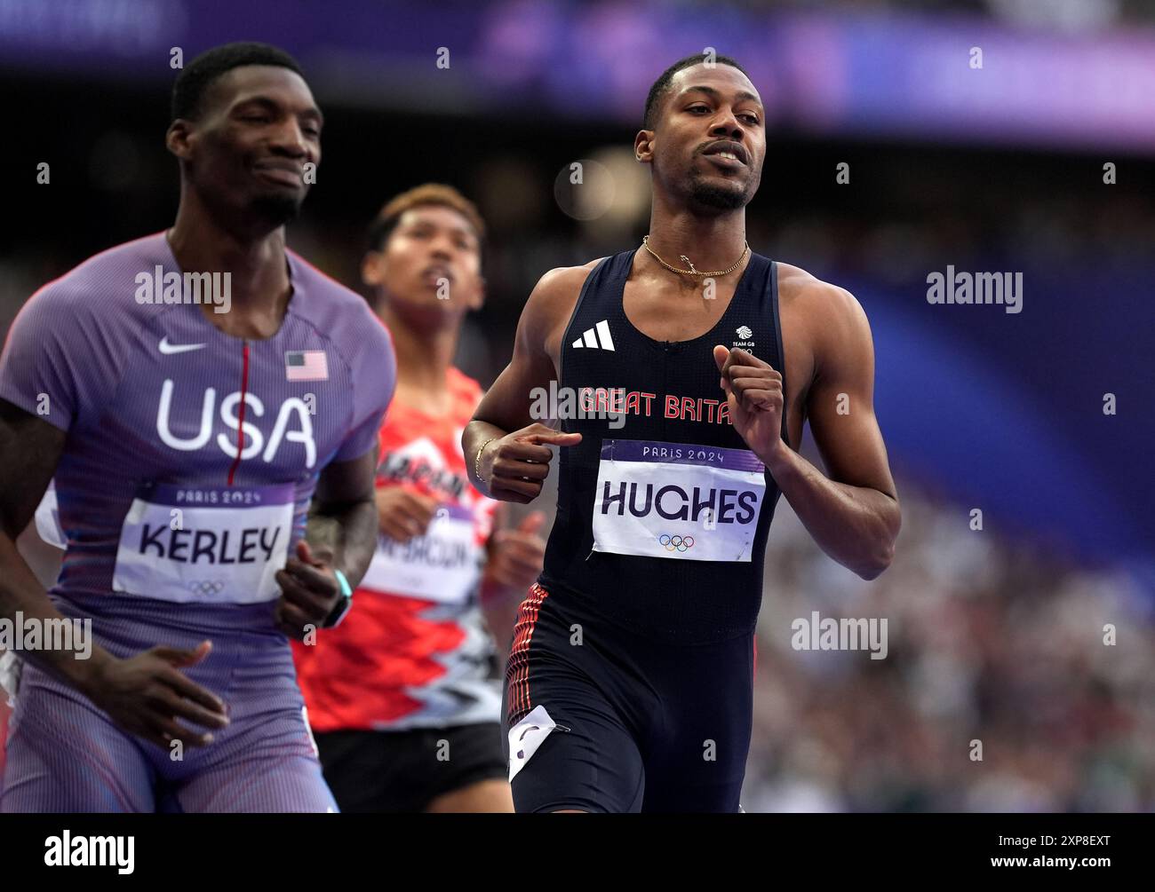 Great Britain's Zharnel Hughes following the Men's 100m Semi-Final 3 at ...