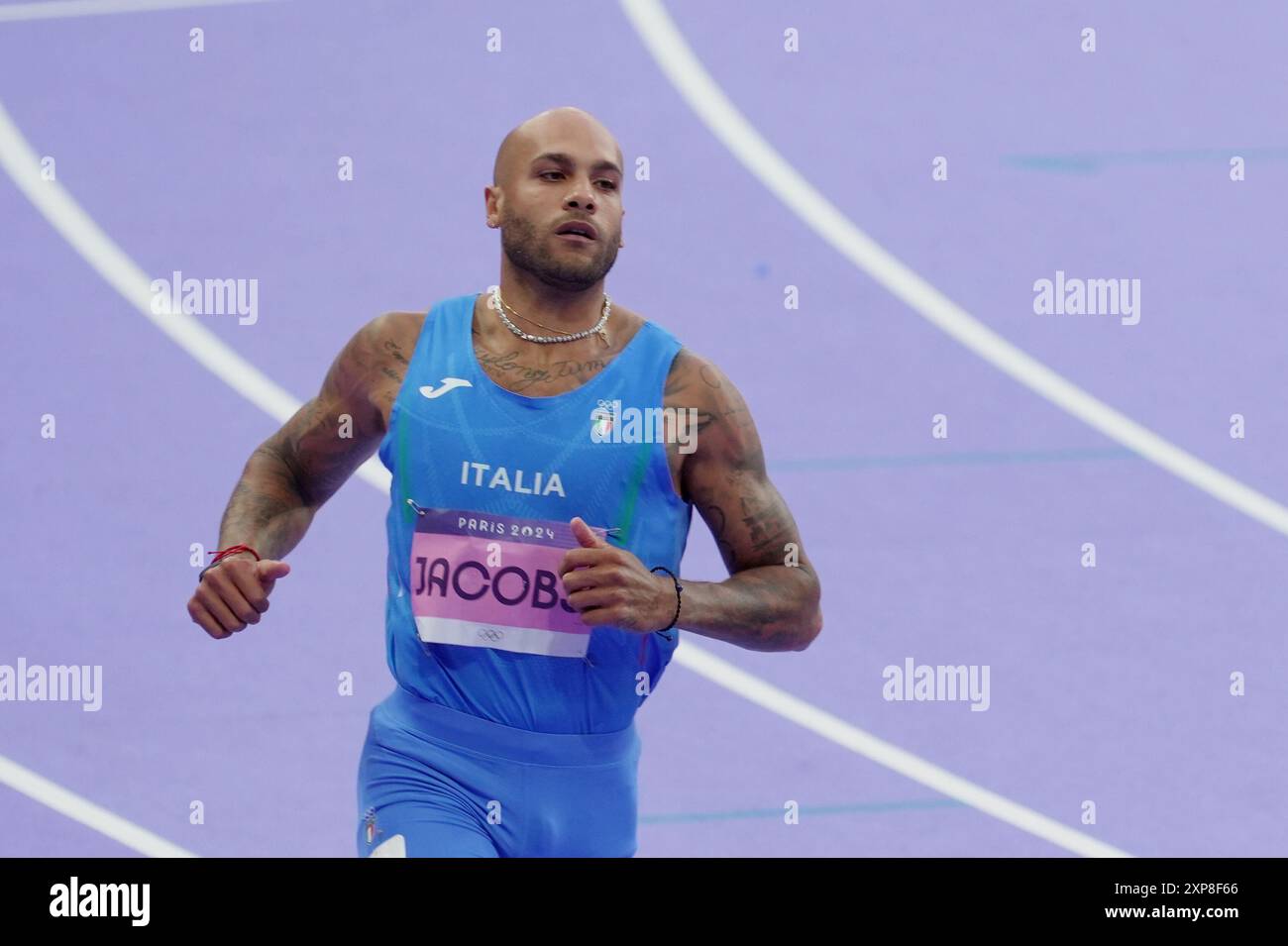 Marcell Jacobs during Men's 100 meters Semi-Finals of athletics at the ...