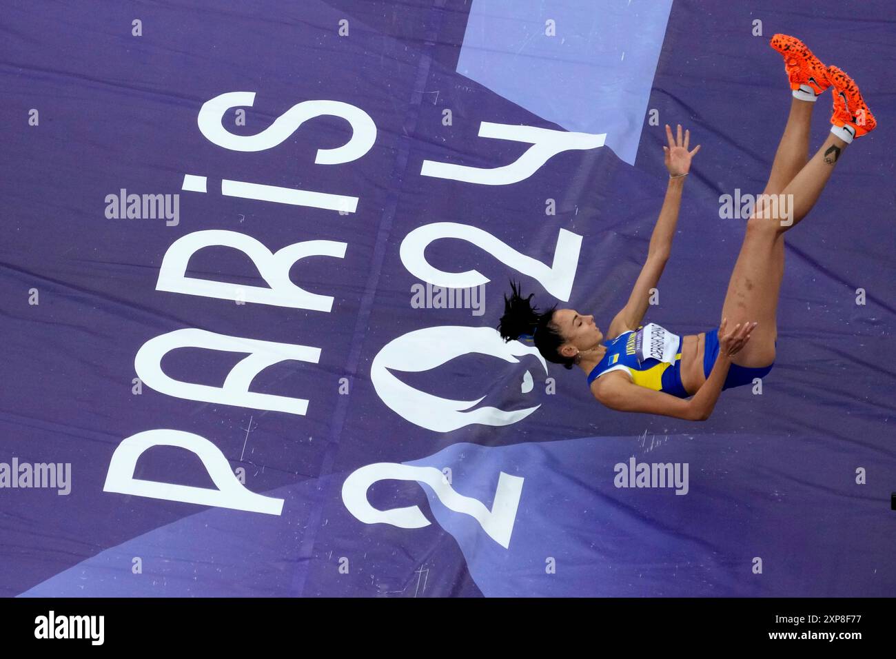 Iryna Gerashchenko, of Ukraine, competes in the women's high jump final ...