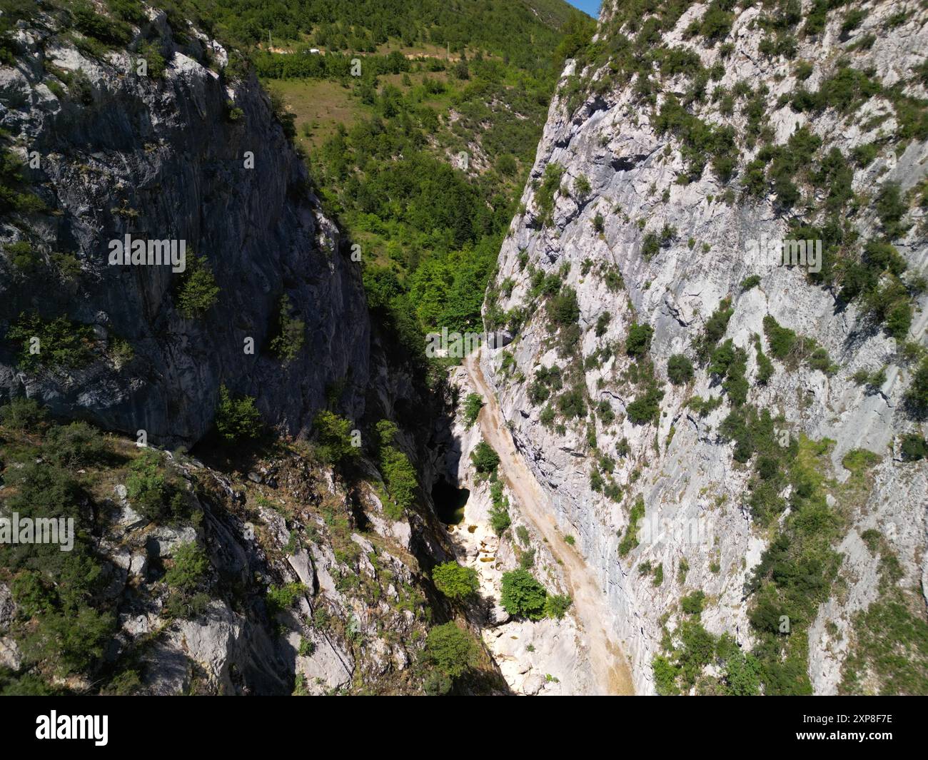 A view from Ulukaya Canyon and Waterfall in Ulus, Bartın, Turkey Stock ...
